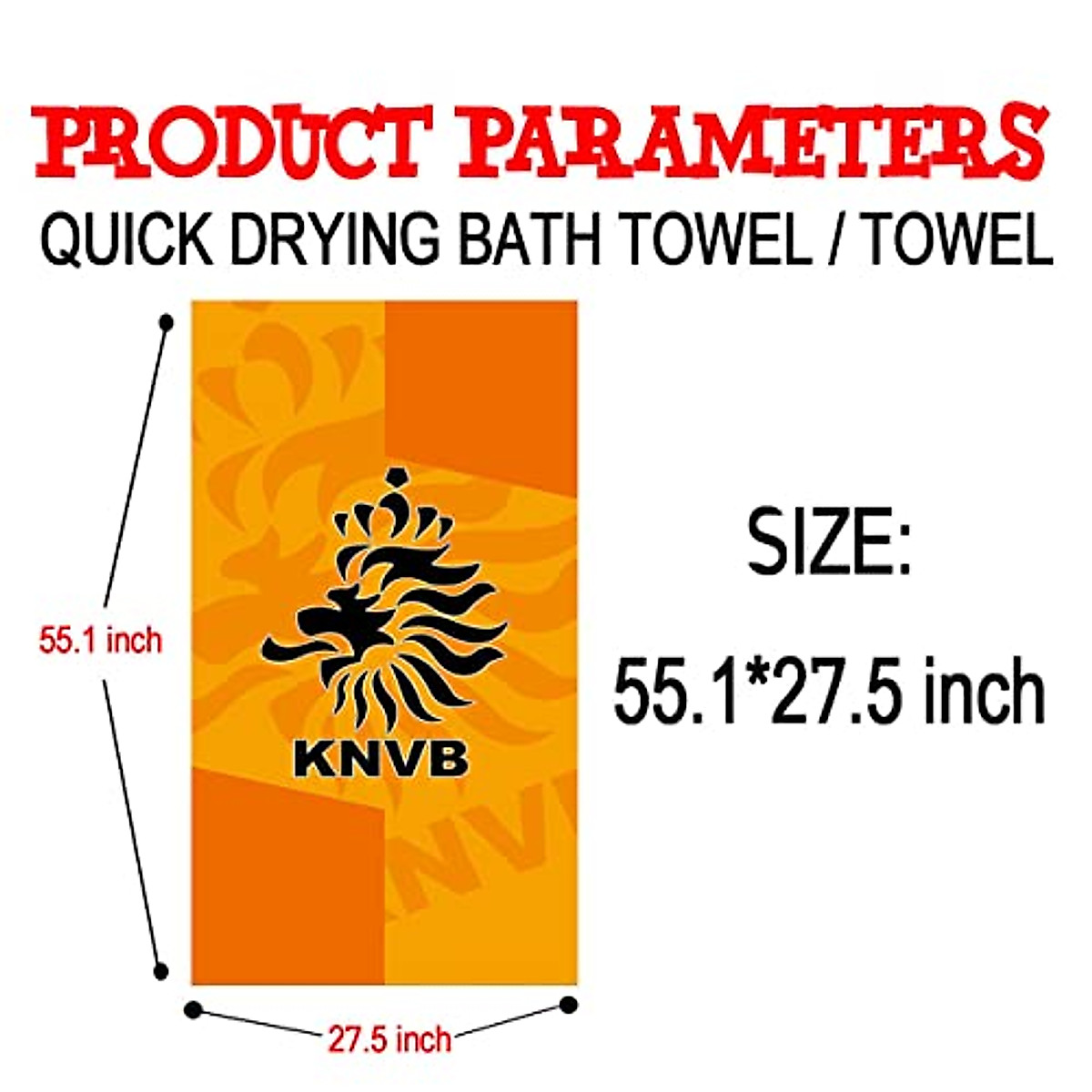 RENGVY Soccer Football National Team Fans Beach Sports Absorbent Large Towel Bath Towel (France)