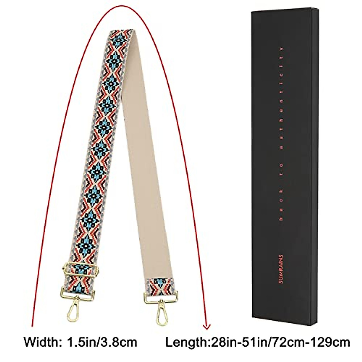 Adjustable Guitar Straps for Handbags Purse Straps Replacement Crossbody Wide Shoulder Bag Strap