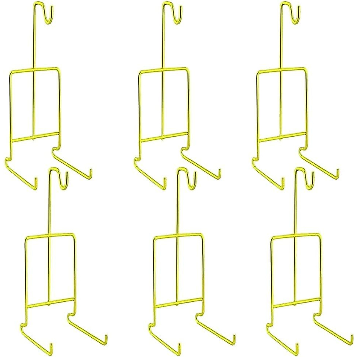 HOHIYA 6 pcs Tea Cup and Saucer Display Stand Holder Rack Teacup Easel for China Coffee Mug Organizer Wire Taiwan Made Gold