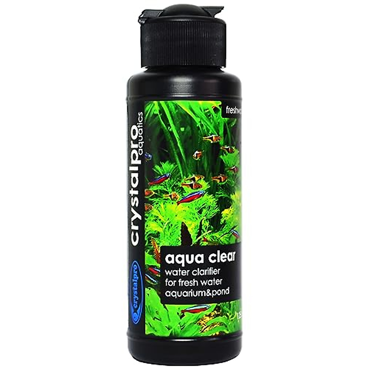 Crystalpro Water Clarifier 4.22 Oz - Aqua Clear Treats 660 Gallons - Water Clarifier for Fish Tank Clears Cloudy Water for Freshwater Aquariums and Fish Pond - Aquarium Water Clarifier