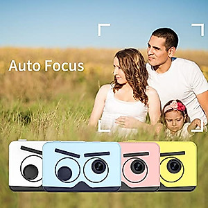 BISOFICE Portable Students Camera 20M Camera Auto Focus 2.0'' IPS Screen 1080P Video Record Mini Selfie Camera Learning Toy Christmas Birthday Gift Holiday Travel