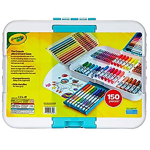 Crayola Ultra Smart Case, 150 Pieces, Art Set for Kids, Gift, (Model: 04-6810)