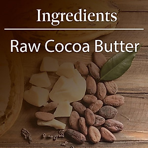 Cocoa Butter Raw Unrefined | Pure Ingredients | Body Moisturizer | Hydrate, Nourish & Soften Your Skin | Restore & Repair | Body Butter for Women & Men, All Skin Types 8 oz