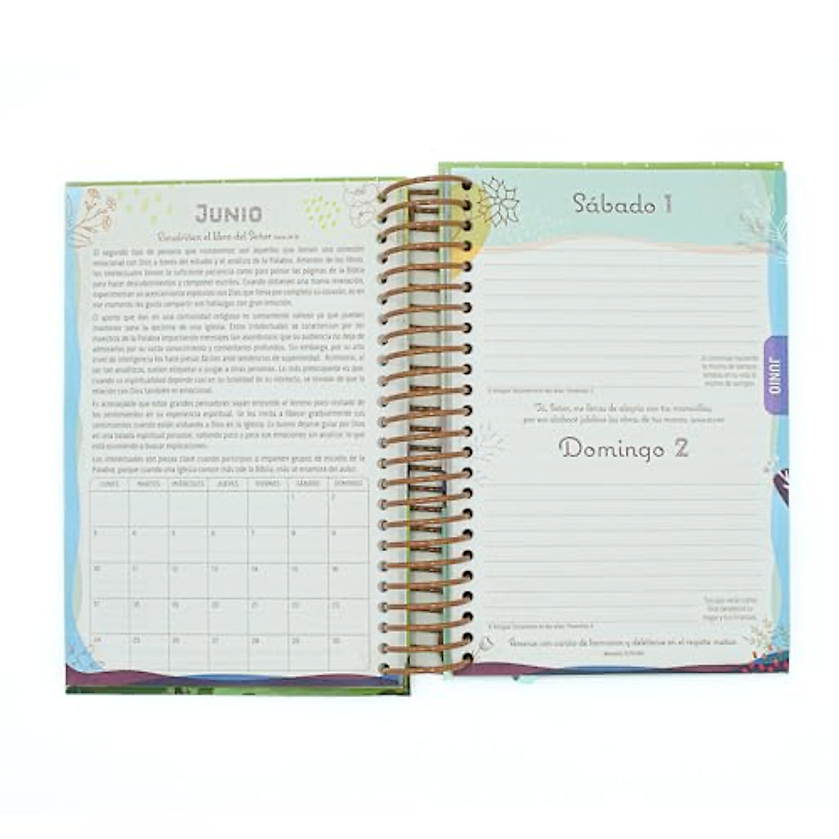 Agenda Pechi 2024 (Inspirational Christian Planner in Spanish). Tapa dura. Encuadernado espiral plástico. Devocionales, frases y versículos entre otras herramientas. Enero-Diciembre. 1 página por día