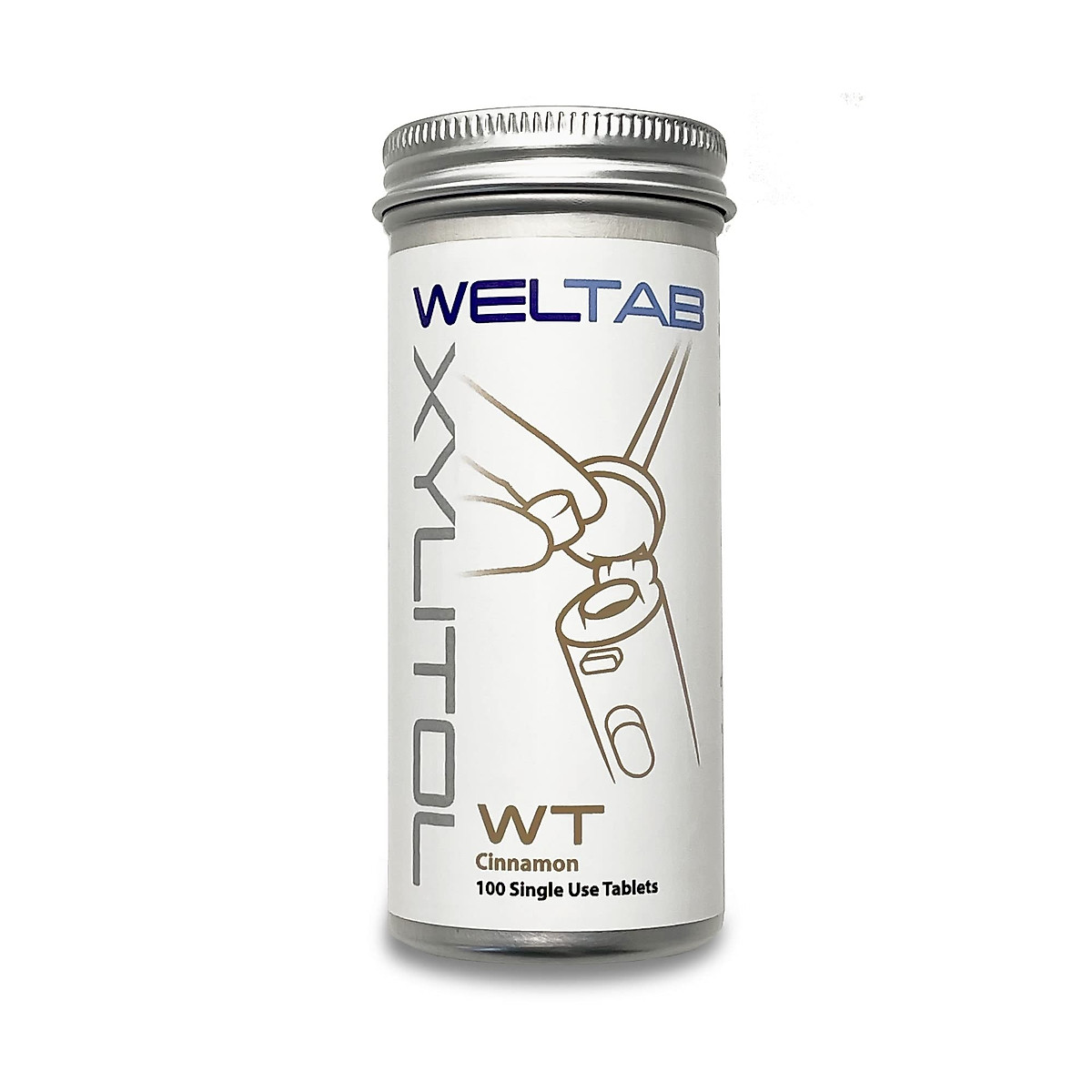 Weltab WT Water Flosser Tablets Compatible with Waterpik Whitening Water Flosser 100 Count (Cinnamon)