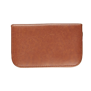 Conair Men's Grooming Kit, Grooming Kit for Men with 7-Pieces in Leather, Zippered Case