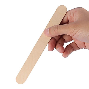 Liphontcta 400 Pcs Wax Spatulas, Wooden Wax Applicator Sticks Disposable Wooden Waxing Stick Hair Removal Stick Garden Sculpture Outdoor Decoration