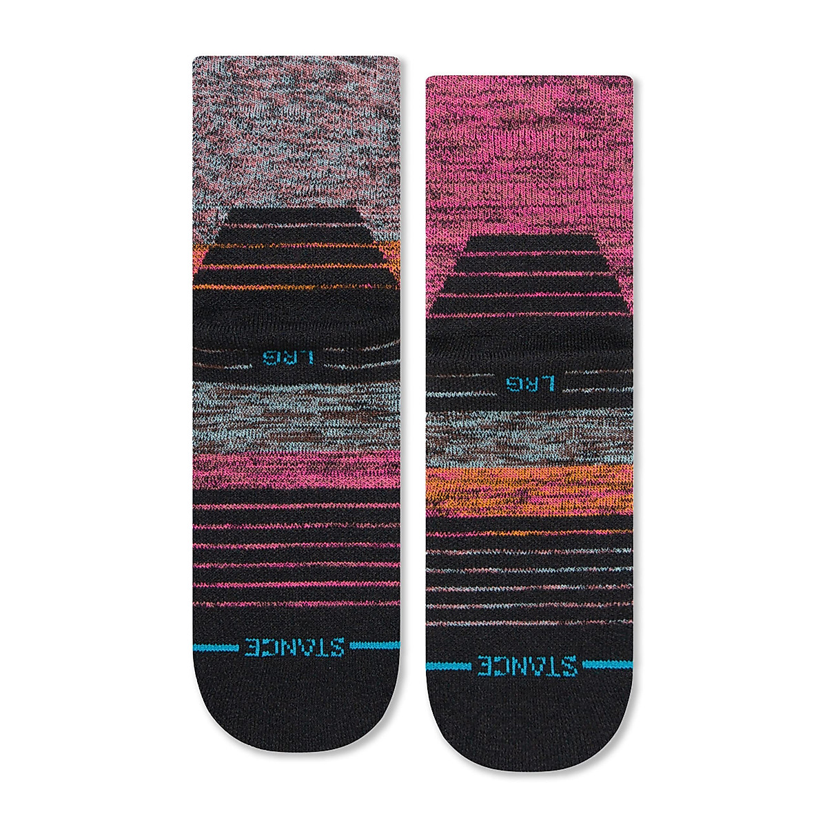 Stance Crossing Paths Quarter Hiking Sock Multi LG (US Men's Shoe 9-13, Women's Shoe 11-14)