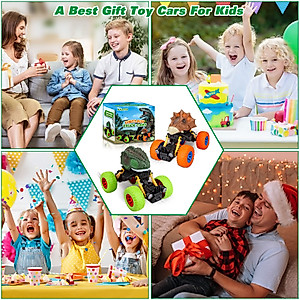 Toddler Toys Cars Kids Toys for 2 3 4 5 6 7 8 Year Old Boys: Pull Back Dinosaur Toys for Kids 3-5 | Toddler Boy Toys Age 4-5 Two Mode Monster Trucks for Boy Toys Christmas Birthday Gifts for Kids