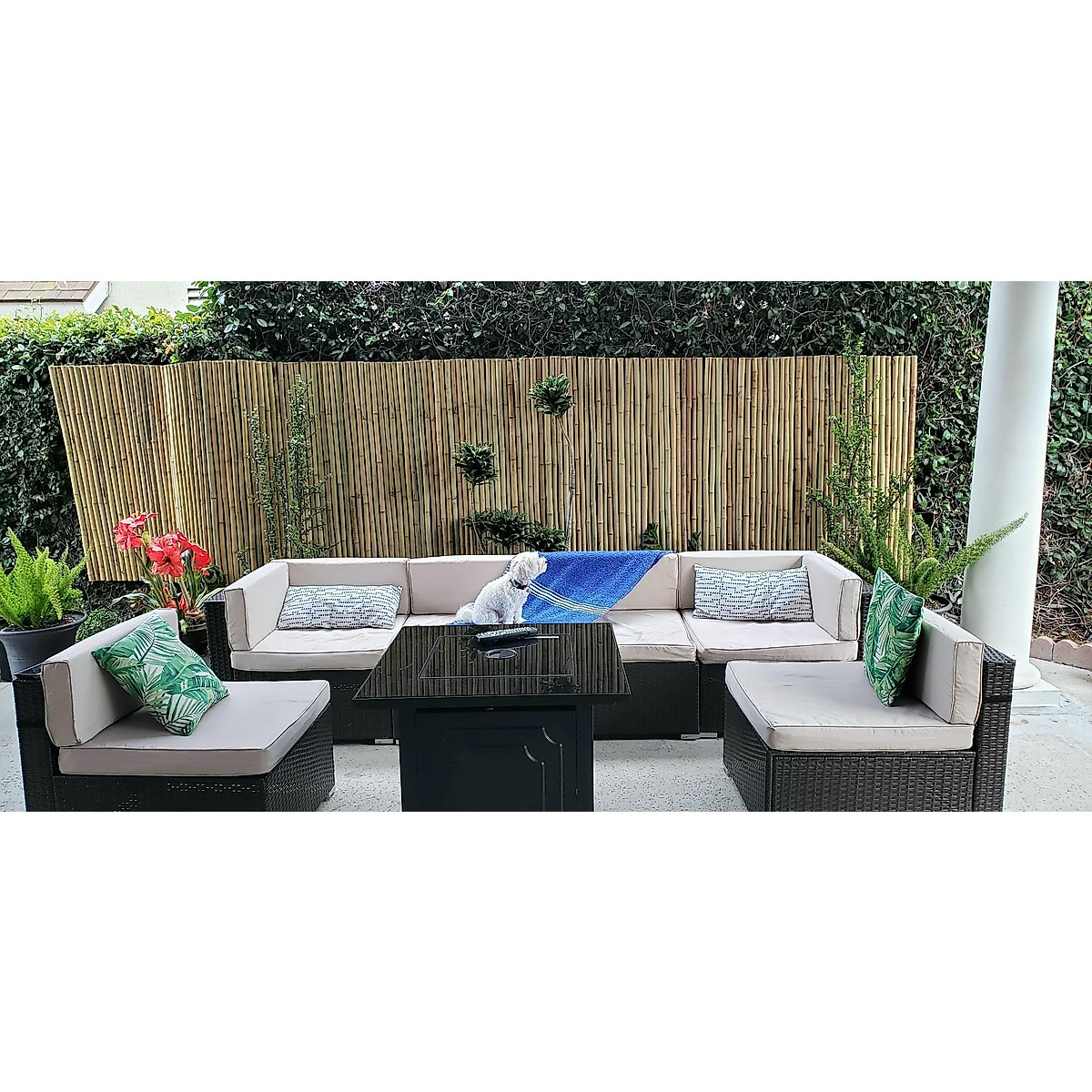 TECOSARA Outdoor Cushion Covers Replacement 14 Pcs Patio Cushion Covers fit for 7Pieces 6-Seater Wicker Rattan Sectional Couch Sofa Outdoor Cushion Slipcovers Set Seat and Back Cover Only, Grey