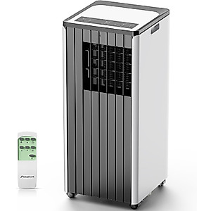 FIOGOHUMI 12000BTU Portable Air Conditioners - Portable AC Unit with Built-in Dehumidifier Fan Mode for Room up to 450 sq.ft. - Room Air Conditioner with 24H Timer & Remote Control Window Mount Kit