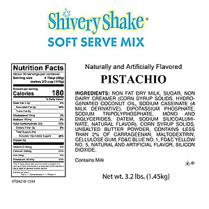 Shivery Shake Pistachio Soft Serve Ice Cream Mix