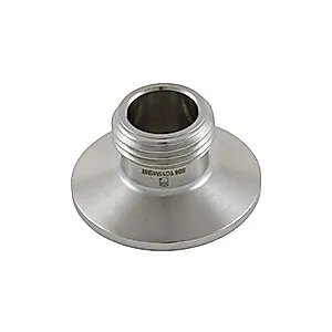 Brewers Hardware 1.5" Tri Clover Compatible X Garden Hose Thread Adapter (3/4" Male Garden Hose)