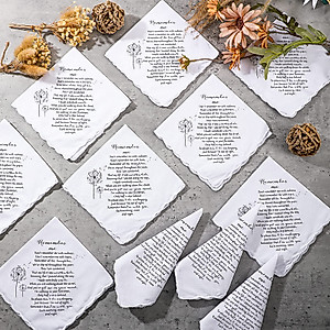 Unittype Memorial Gifts Handkerchief Funeral Favors Sympathy Handkerchiefs Remembrance Celebration of Life Bereavement Gifts(50 Pcs, Dandelion Style)
