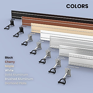 DLDIRECT Multiple Guitar Wall Mount with 6 Guitar Holder Locking System, 48-Inch Black Wall Hanger for Guitars and Ukuleles