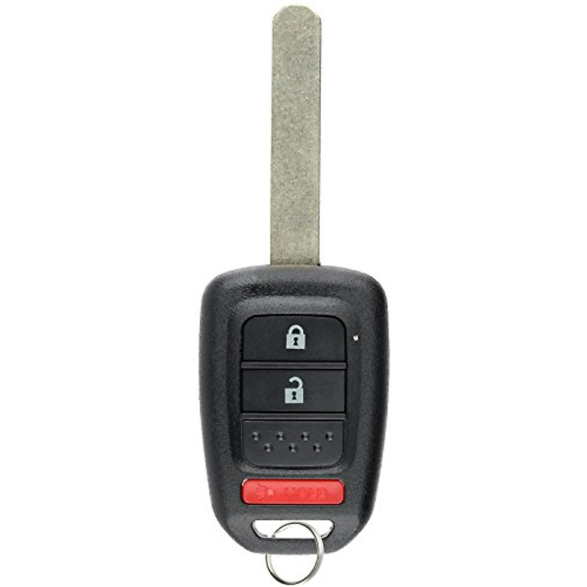 KeylessOption Keyless Entry Remote Fob Uncut Ignition Car Key for Honda Fit CR-V HR-V Crosstour