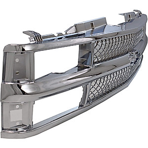 Evan Fischer Grille Assembly Compatible with 1994-1999 Chevrolet K1500, 1995-1999 Tahoe, 1994-1999 C1500 & 1994 Blazer