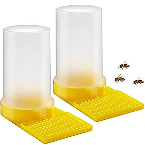 2 Pack Bee Water Feeder Beehive Bee Feeder Beekeeping Water Dispenser Honey Feeder Honey Beehive Entrance Feeder Bee Drinking Honey Beekeeping Equipment