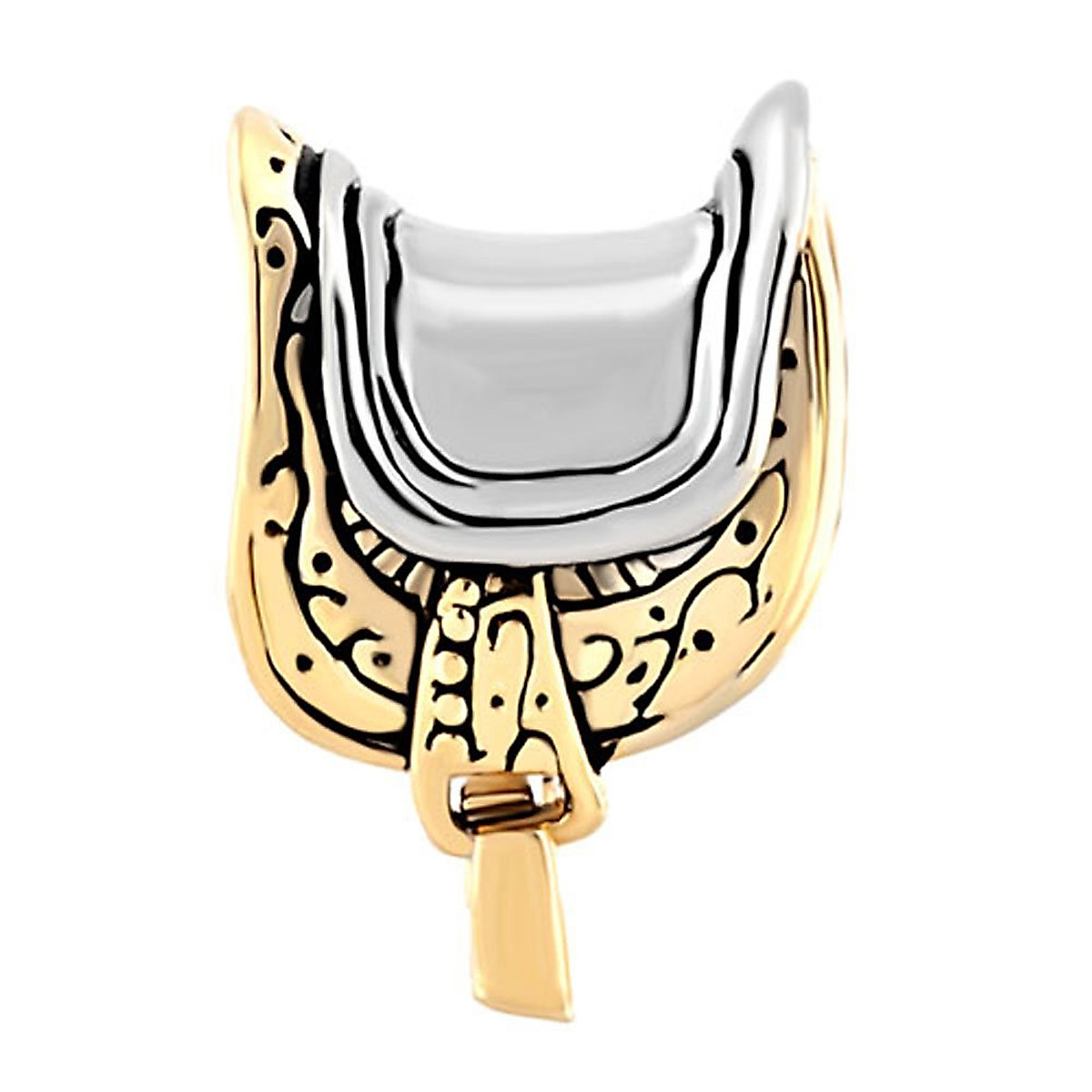 CharmSStory Horseshoe Charm Equestrian Saddle Lover Beads For Bracelets