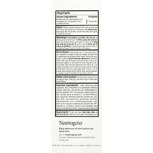 Neutrogena Age Shield Anti-Oxidant Face Lotion Sunscreen with Broad Spectrum SPF 70, Oil-Free & Non-Comedogenic Moisturizing Sunscreen to Prevent Signs of Aging, 3 fl. oz (Pack of 2)