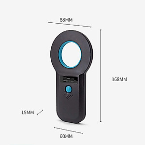 Bluetooth Animal Microchip Tag Reader Scanner, Symcode Wireless RFID EMID Animal Handheld Reader Pet ID Scanner Rechargeable Animal Chip Scanner Pet Tag Scanner FDX-B(ISO 11784/11785) ID64 RFID
