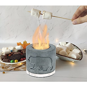 Concrete Tabletop Fire Pit Bear Table Top Fire Pit Bowl Tabletop Fireplace Table Top Fire Bowl Mini Fireplace Table Top Fire
