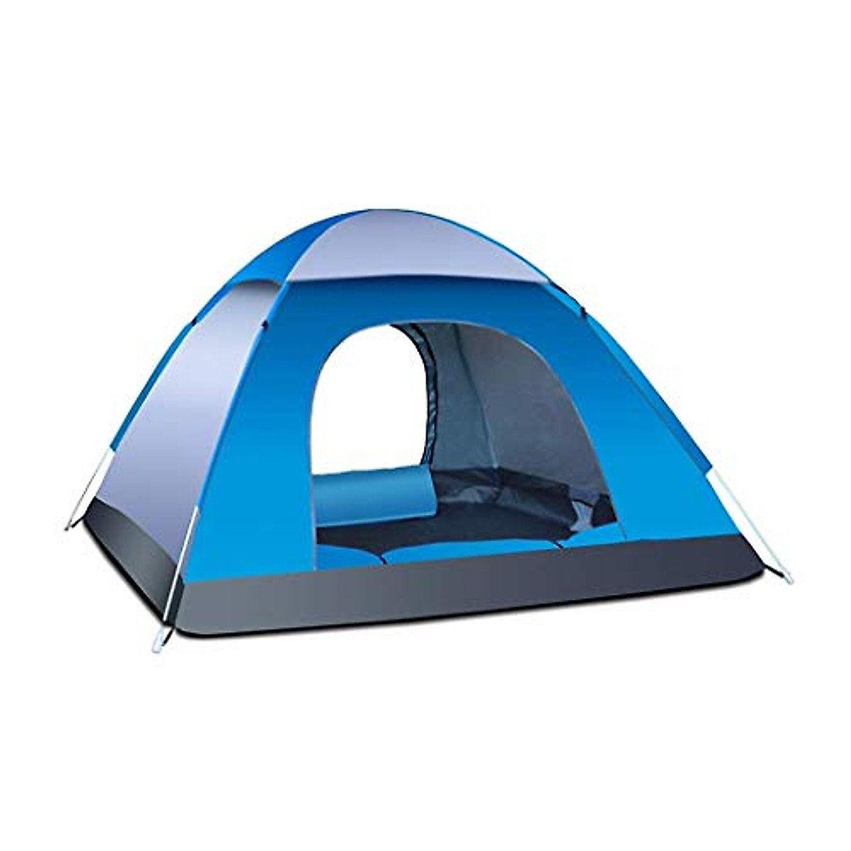 Instant Pop Up Camping Tent Waterproof 3-4 Person Camping Tent, Quick Set Up, Outdoor Hiking Backpacking Tent Shelter (B)