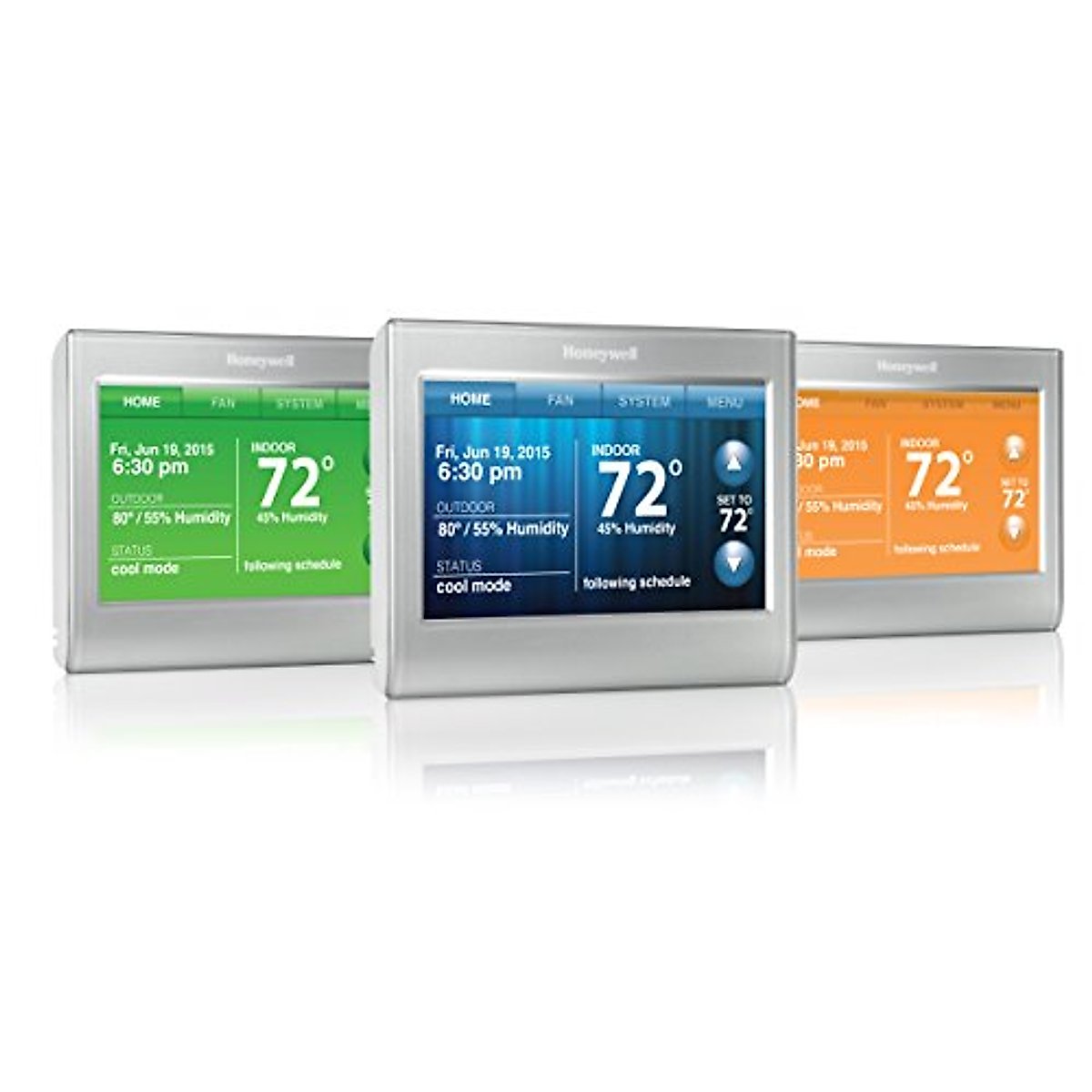 Honeywell RTH9580WF1005/W1 Smart Wi-Fi 7 Day Programmable Color Touch Thermostat, Works with Amazon Alexa