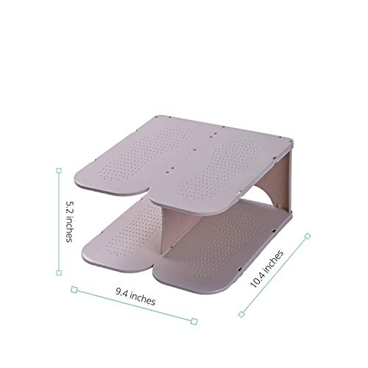 SHOEWAY 6-Tier Shoe Organizer Rack, Stackable and Adjustable Multi-Function Space-Saving Shoe Storage Shelf, Ideal for Entryway Hallway Closet Cabinet Walkway Bill Living Room Corridor Balcony [Khaki]