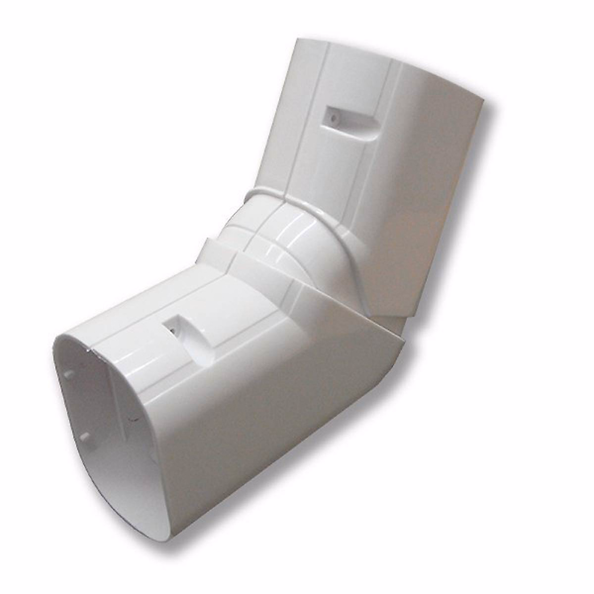 DuctlessAire - Premium 4 inch 90-120º Horizontal Elbow Mini Split Line Set Cover Kit - Protection for Ductless Mini Split/Central Air Systems - Easy Installation - Ideal for Air Conditioners