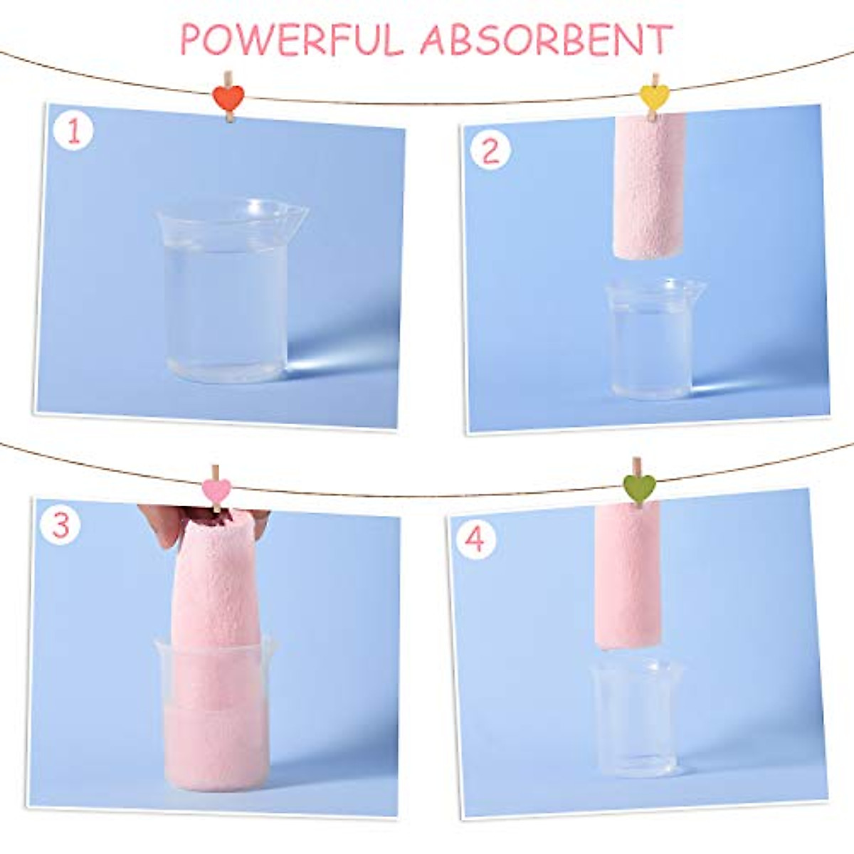 Baby Washcloths, Momcozy Ultra Soft Absorbent Towel, 8pcs Newborn Bath Face Towel, Natural Reusable Baby Wipes for Sensitive Skin, Baby Registry as Shower, 10"x10" (Pink)