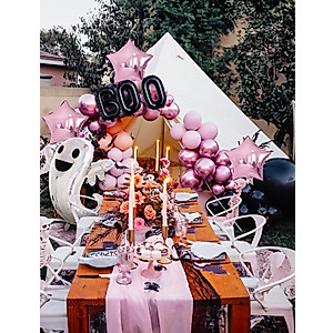 Adeyoo Pink Star Balloons,20Pcs 18 Inch Star Shaped Balloons Set,Large Foil Balloons Helium Mylar Balloons for Girl Christmas Birthday Wedding Anniversary Baby Shower Party Decorations Supplies