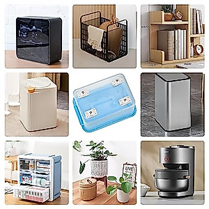 20 Pcs Self Adhesive Caster Wheels, Mini Sticky Swivel Casters Wheels, 360 Degree Rotation Universal Stainless Steel Paste Type Wheel Pulley, for Bins Boxes Small Furniture Trash Can Caster