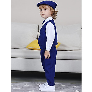 A&J DESIGN Baby Boy Gentleman Outfit Toddler Formal Wedding Dress Suits 18-24 Months Royal Blue