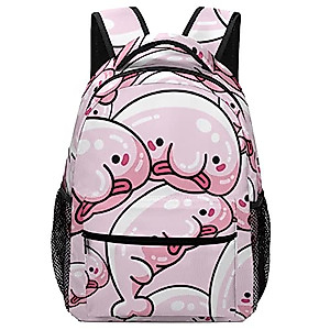 Kawaii Cute Blobfish Cute Laptop Backpacks Travel Daypacks Unisex Fashion College Shoulder Bag