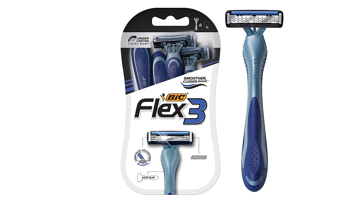 BIC Flex 3 Men’s Disposable Razors - Smooth & Comfortable Shave