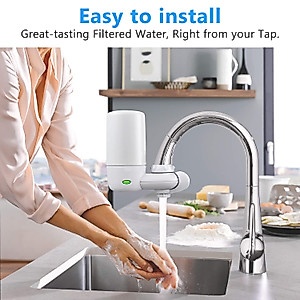 Slirceods Faucets Filter Cartridge BPA Free, Replacement for Brita® Faucet Filter - Chrome(3pack)