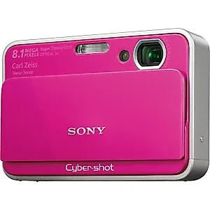 Sony Cybershot DSC-T2 8MP Digital Camera with 3x Optical Zoom (Pink)