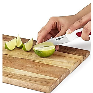 Zyliss E920242 Comfort 6 Piece Knife Set, Multiple Sizes, Japanese Stainless Steel, Multicolour, 6 x Kitchen Knives with Protection Covers, Dishwasher Safe