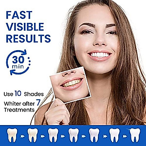 Teeth Whitening Strips for Teeth Sensitive, 28 Whitening Strips Effective Teeth Whiting Strips Reduced Sensitivity White-Strips, Helps Remove Smoking/Coffee/Soda/Wine Stain (14 Treatments)