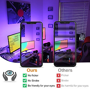 LED Flood Lights RGB Color Changing 300W Equivalent Outdoor, 30W Bluetooth Smart RGB Floodlight APP Control, IP66 Waterproof, Timing, 2700K&16 Million Colors 23 Modes for Garden Stage Lighting 4 Pack