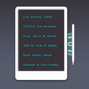 10 Inch LCD Writing Tablet for Kids, Reusable Doodle Board with Magnetic Stylus Pen, Electronic Erasable Drawing Tablet Drawing Pads for Kids & Adults, Educational Birthday Gift for Boys and Girls