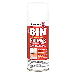 13 oz Zinsser 01008 White Zinsser, B-I-N Shellac Base Interior/Exterior Primer/Sealer