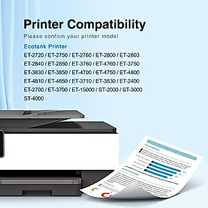 St@r ink Compatible Ink Bottle Replacement for Epson 502 522 Color for EcoTank ET-2760 ET-2720 ET-2800 ET-2750 ET-3760 ET-4760 ET-3750 ET-2850 ET-3850 ET-15000 ET-4750 ST-2000 printer(C/M/Y) 3 Bottles