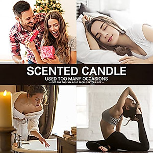 Volufia Valentines Gifts for Her - Gift for Women - Boyfriend Gifts from Girlfriend - Romantic Thanksgiving Christmas Birthday Gifts for Men Husband Friends Wife - Lavender Scented Candles