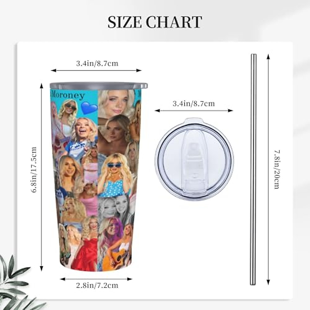 LAZHANG Megan Music Moroney Stainless Steel Insulated Car Sippy Cup With Lid Travel Mug for Cold Hot 20 oz