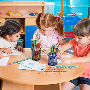 100 Pcs Motivational Pencils Bulk, Rainbow Inspirational School Pencils for Classroom, Cute Pencils with Encourage Positive Sayings, Back to School Supplies for Kids Student Teacher Classroom Reward