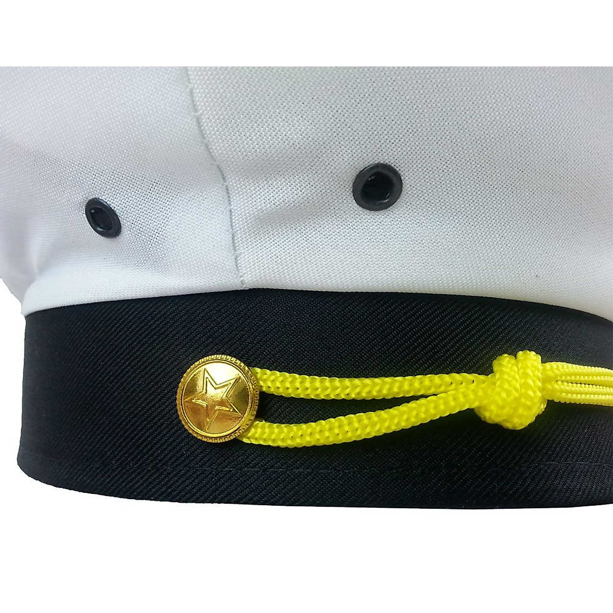 Funny Party Hats Yacht Captain Hat – Sailor Cap, Skipper Hat, Navy Marine Hat - Costume Accessories (Captain Hat)