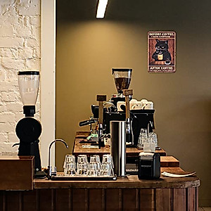 Black Cat Wall Decor Sign - 8x12 Inch Retro Metal Wall Art Posters Prints Decorative for Home Room Bathroom Bedroom Kitchen Bar Office Etc.（ I Hate Everyone｜I Feel Good About Hating Everyone）