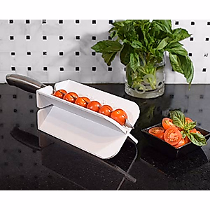 SLICEX Vegetable Slicing Guide; Finger-Safe Kitchen Cutting Gadget for Cherry Tomatoes, Grapes, Blueberries, Nuts and More